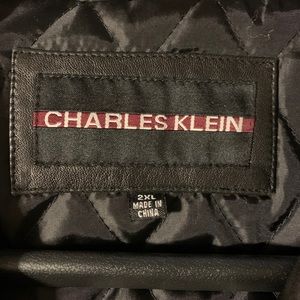 Charles Klein | Jackets & Coats | Mens Charles Klein Leather Jacket ...